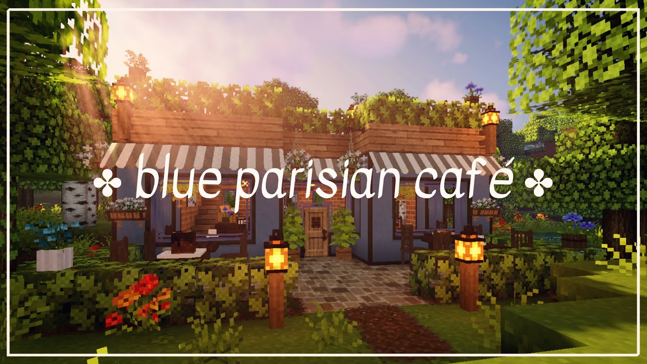 Parisian Café | Minecraft Build Process - YouTube