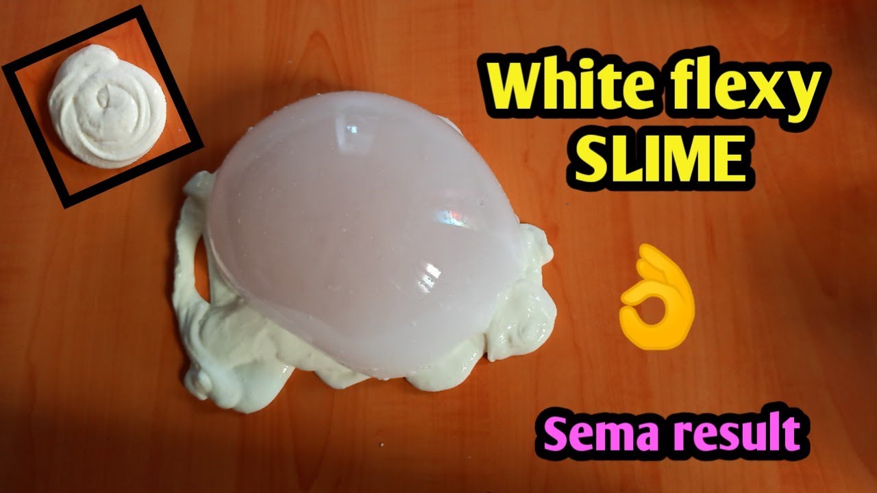 White flexy slime || Subscribers idea - 12@mombeautyarts - YouTube