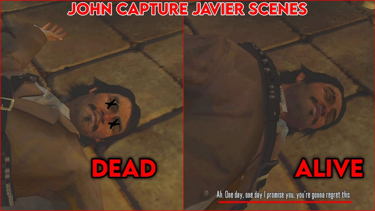 Capture Javier Dead vs Alive | Scene comparison | Rdr2 - YouTube