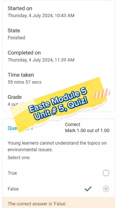 Easte Module 5 Unit 5 Final Quiz | GPSNewBukenwal - YouTube