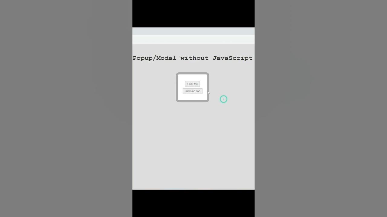 Popup Modal without JavaScript #popup #modal #without #javascript # ...