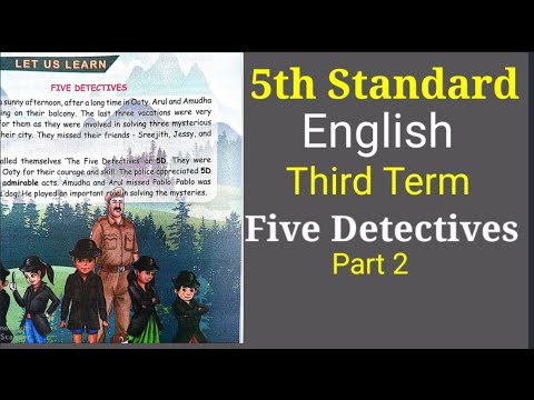 5th standard third term English five detectives part 2 - YouTube