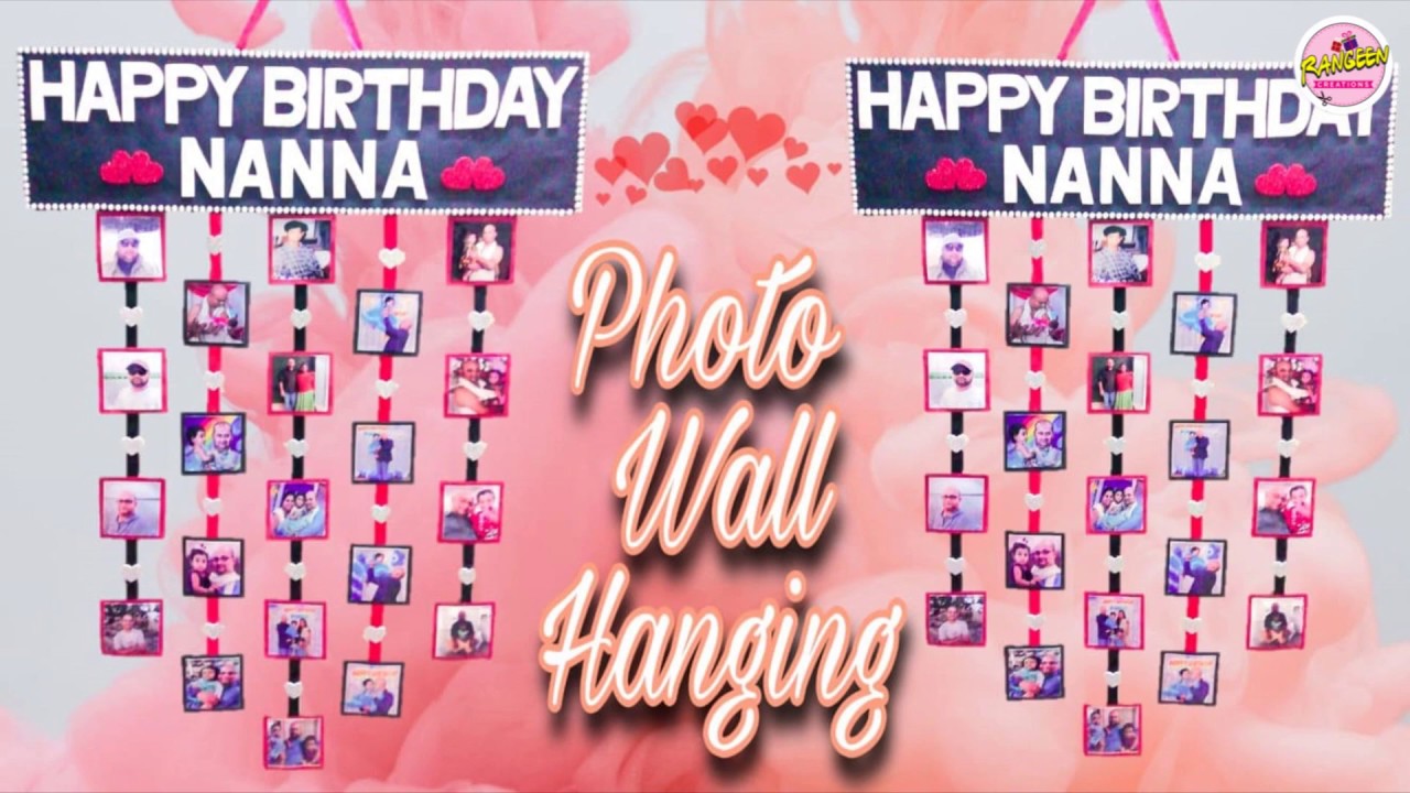 Happy Birthday |Name Wall Hanging |Photo Wall Hanging/ Memorable Wall ...