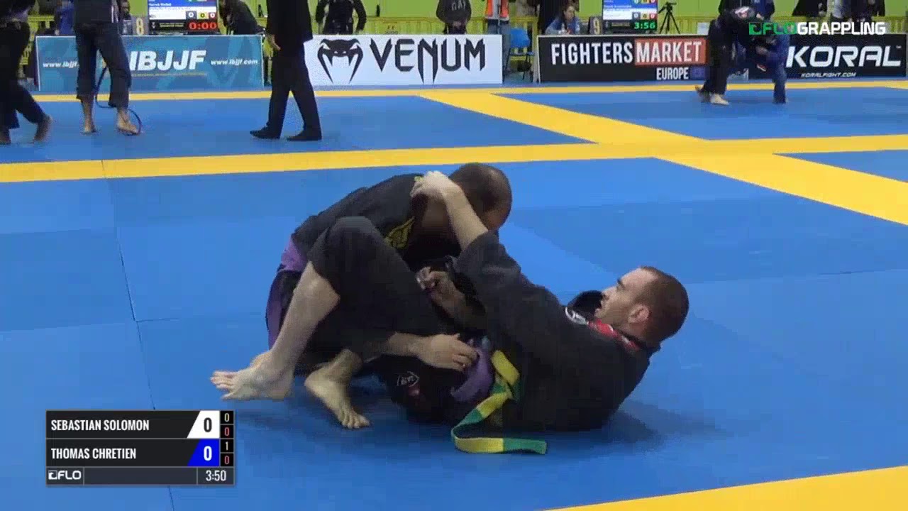 Sebastian Solomon vs Thomas Chretien IBJJF 2017 1/4 Final European ...