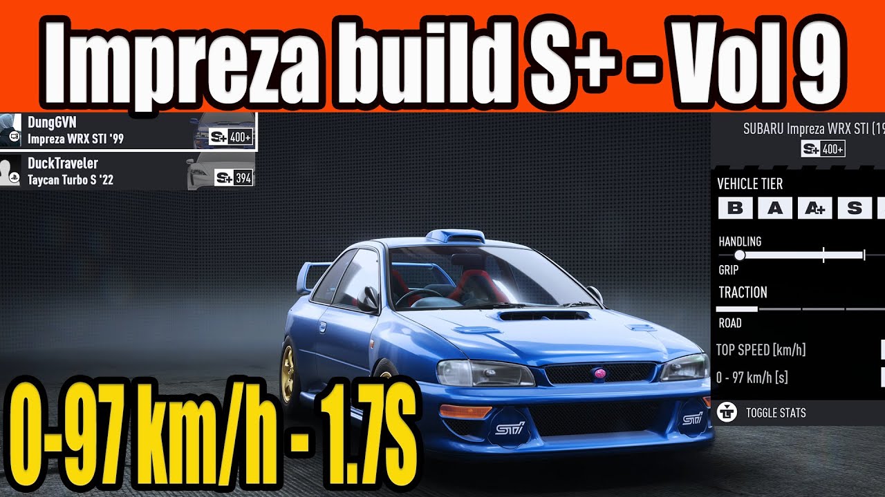 Subaru Impreza WRX STI build S+ Class Car in NFS Unbound Vol 9 - YouTube