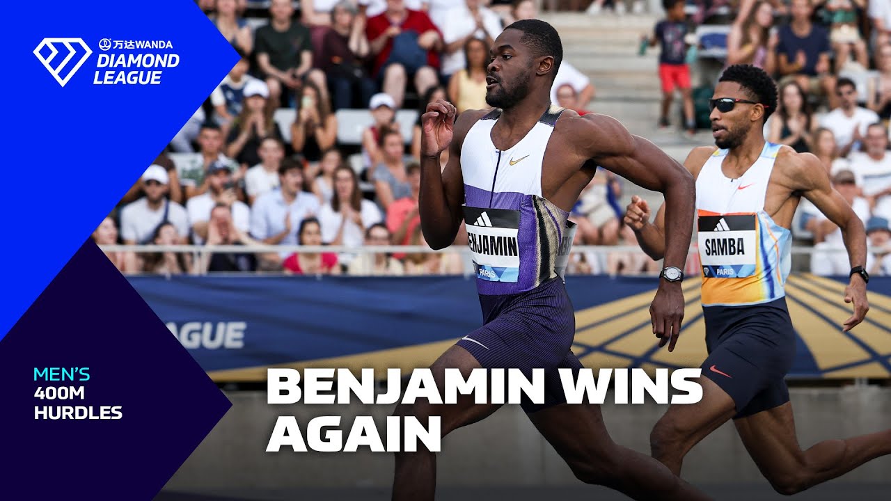 Rai Benjamin makes it yet another win over the 400m Hurdles in Paris ...