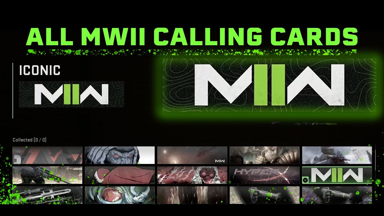 All hidden MW2 Calling Cards - YouTube