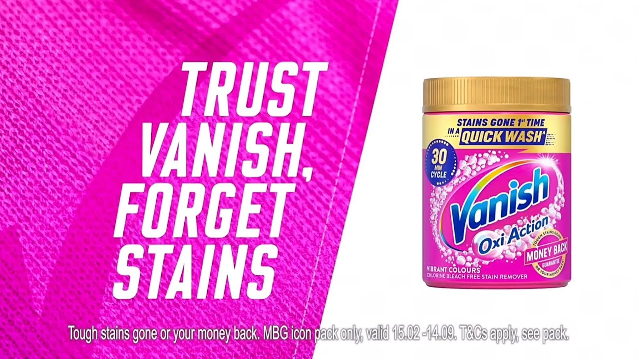 2025: Vanish Gold Oxi Action [Vanish VS Millie] The Money Back Advert ...
