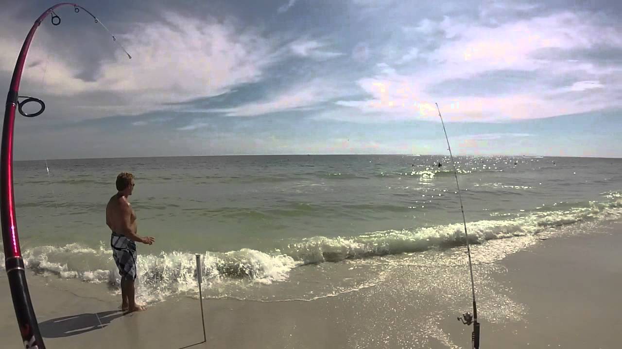 Surf Fishing In South Florida With Squid - YouTube