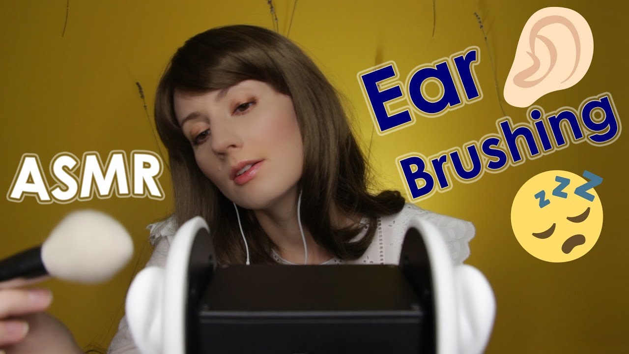 ASMR Ear Brushing 😴 Relaxing Trigger To Help You Sleep ~ No Talking ...