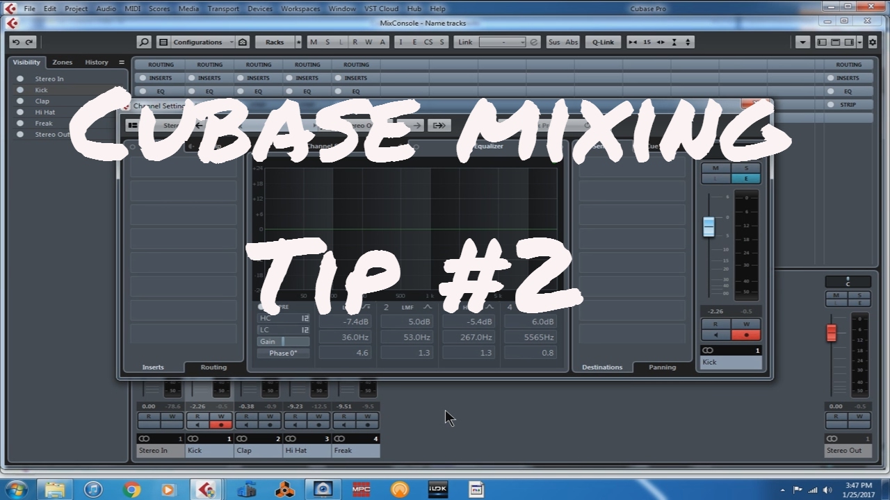 Cubase mixing tip#2 - YouTube