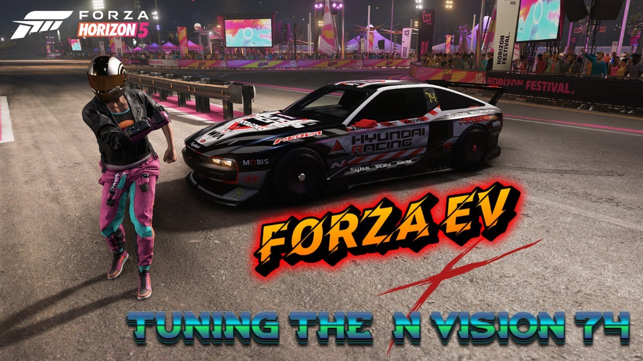 Forza EV & Tuning the N Vision 74 - "Horizon Retrowave" - Forza Horizon 5 - YouTube