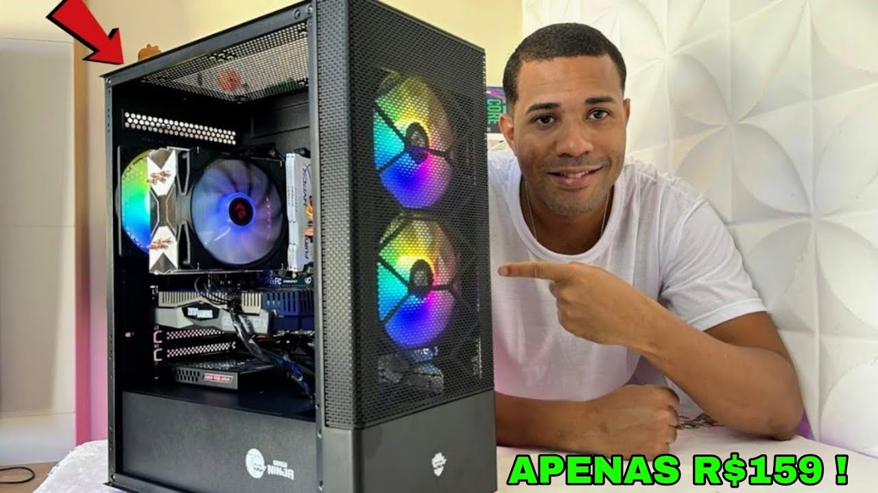 Gabinete Gamer Ninja HIVE ! R$159 BONITO , BARATO e INCRÍVEL ! - YouTube