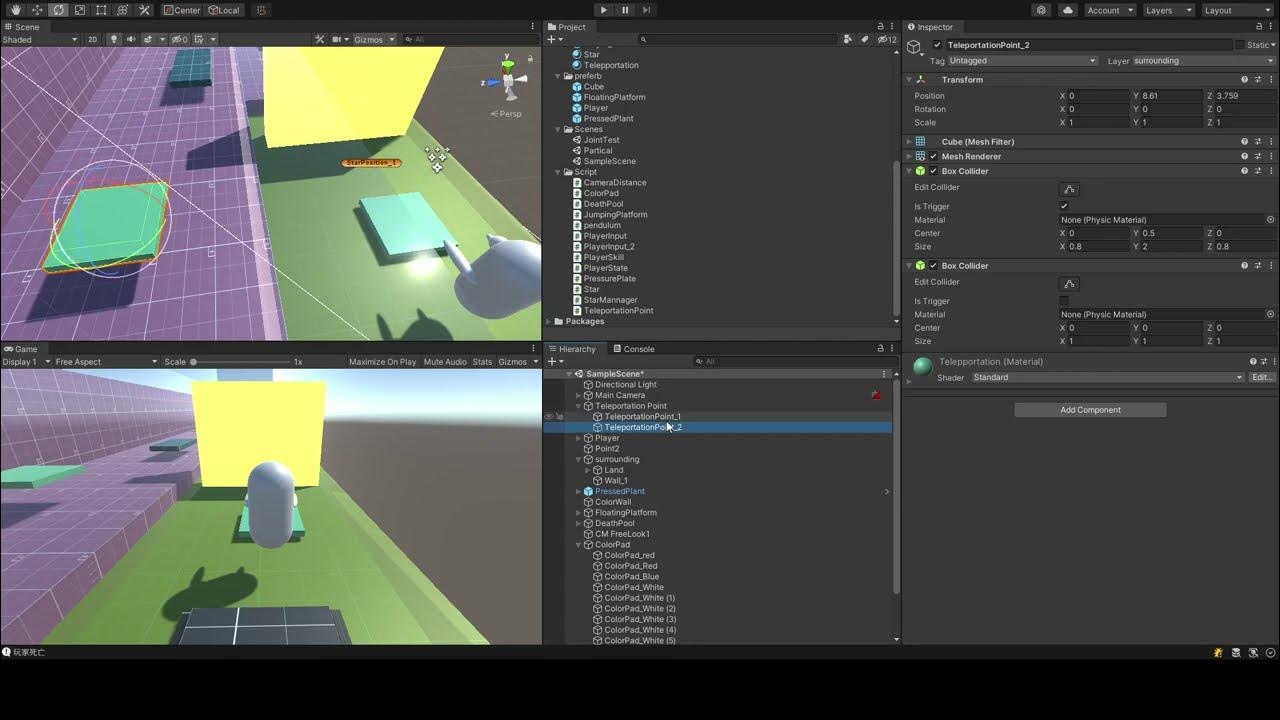 Unity Third Person | Teleportation Point | Hue myself 10 - YouTube
