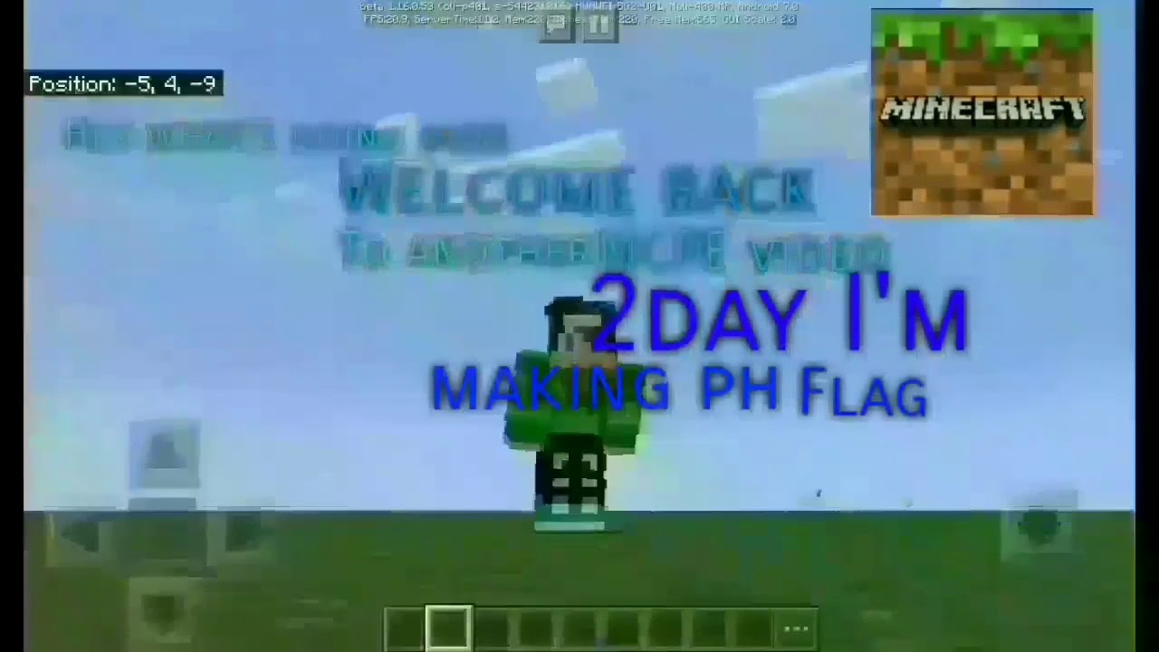 How to make a Philippine flag in minecraft pocket edition tutorial ...