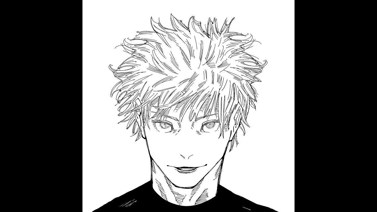 Drawing Gojo unsealed - YouTube