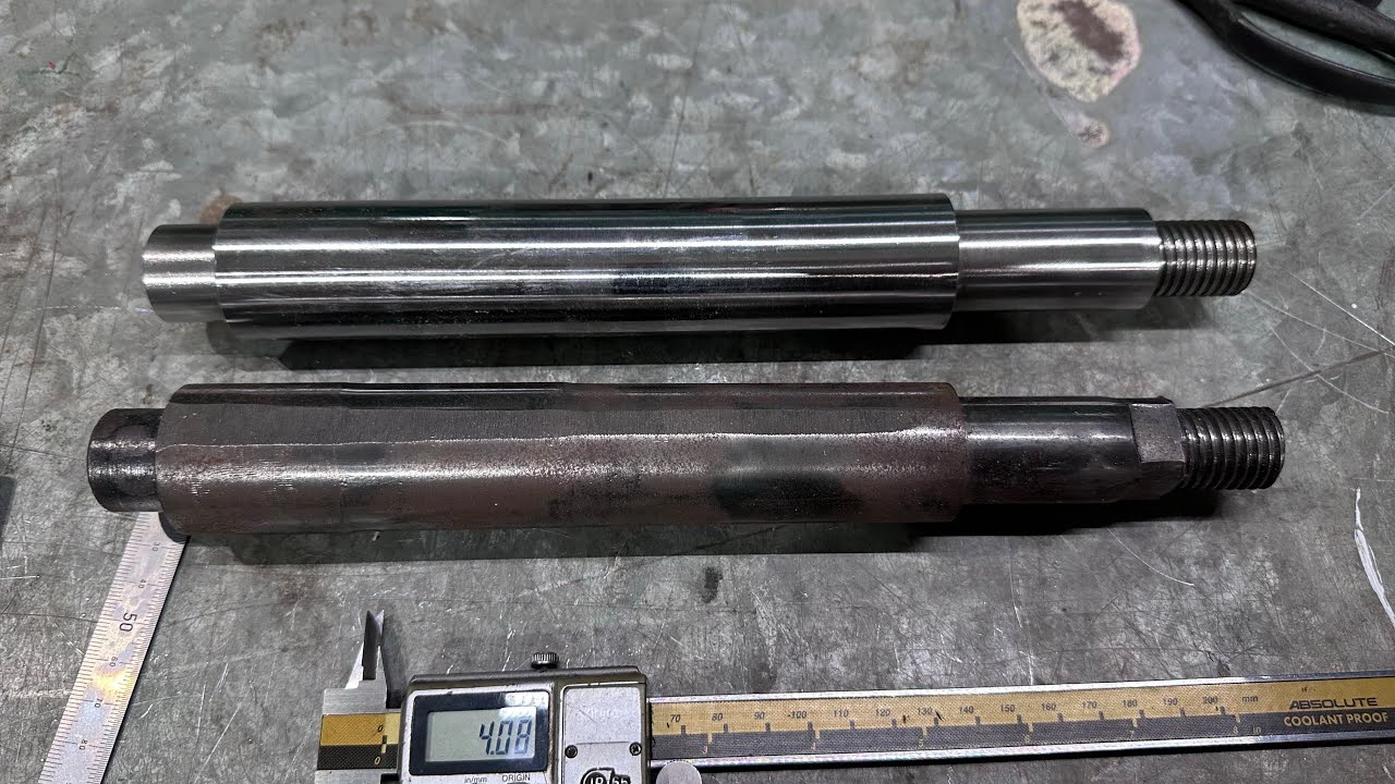 Turning a small shaft on the metal Lathe. - YouTube