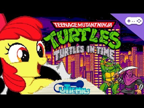 Apple Bloom Plays Teenage Mutant Ninja Turtles IV: Turtles In Time (SNES) | SO MUCH SCREAMS!