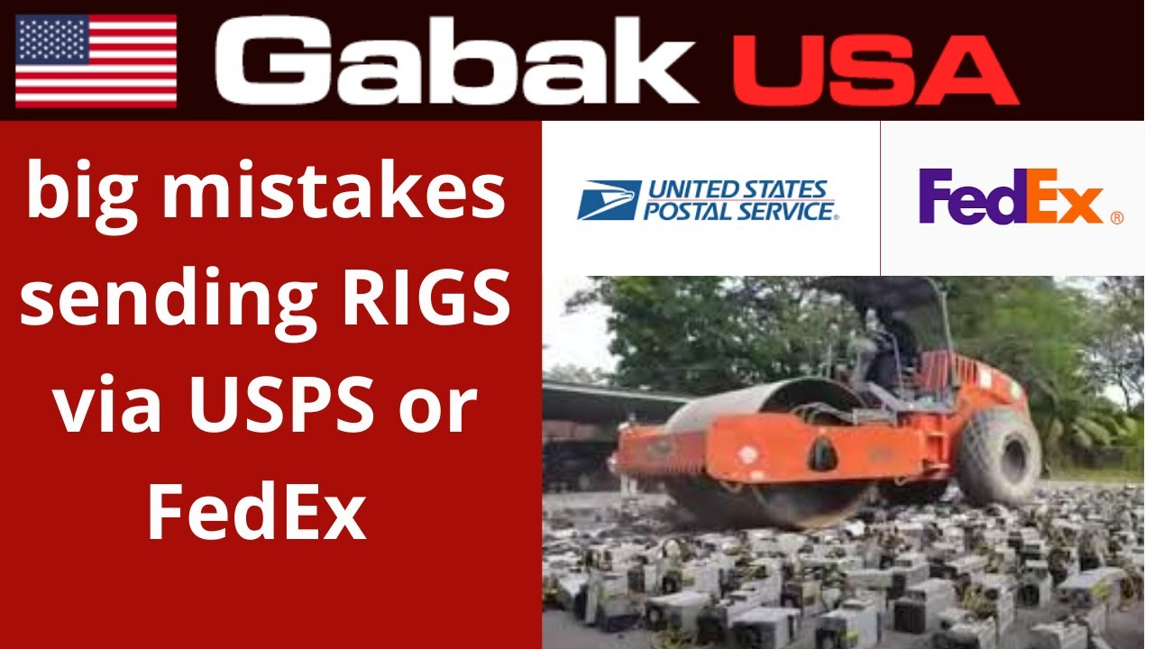 big mistakes sending eth RIGS via USPS or Fedex - YouTube