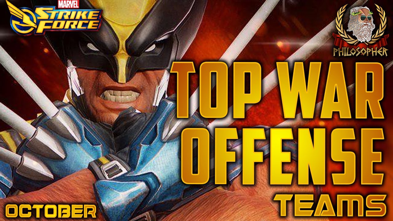 Top War Offense Teams - Tier List and Analysis - October 2021 - Marvel ...