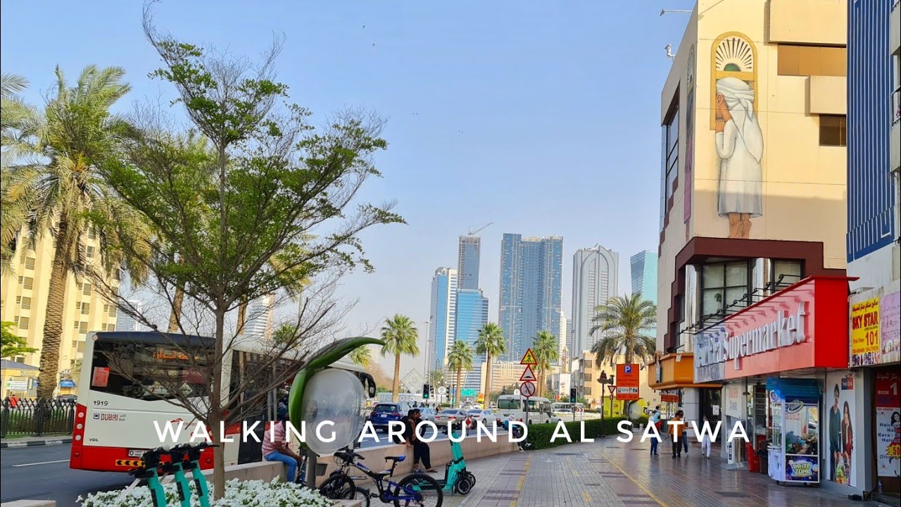 Walking around Satwa Al Bada'a | Dubai UAE 🇦🇪 - YouTube