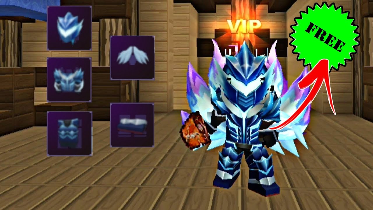 ICE-IRON ARMOR GIVEAWAY IN SKYBLOCK (BLOCKMAN GO) - YouTube