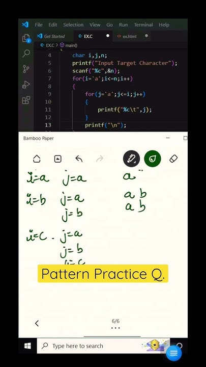 Pattern Printing Practice Question 1 Shorts Programming Cprogramming Programmingshorts