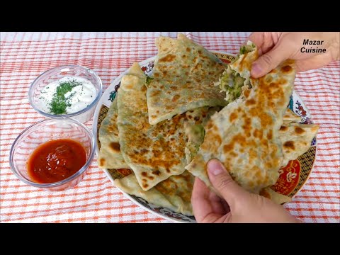 Afghan Street Style Bolani بولانی مانند بولانی خیابانی کچالو با مخلوط سبزیجات Afghan Street food