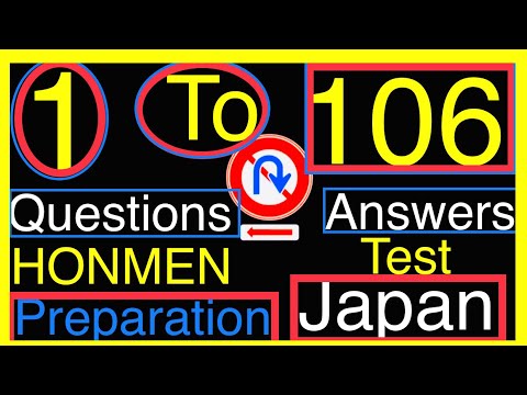 Japan Driving test preparation 2024,HONMEN test question and answer ...