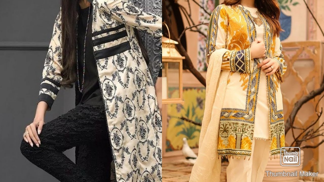 Open Shirt Design || Latest & Elegant Open Shirt Designs || New Kurti ...