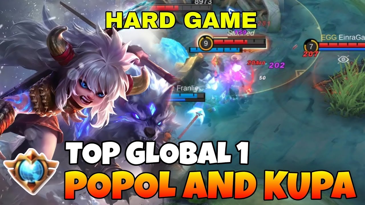 HARD Game ! Gameplay Top Global 1 Popol and Kupa by Franlie - Mobile ...