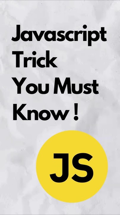 JavaScript Trick !!! - YouTube