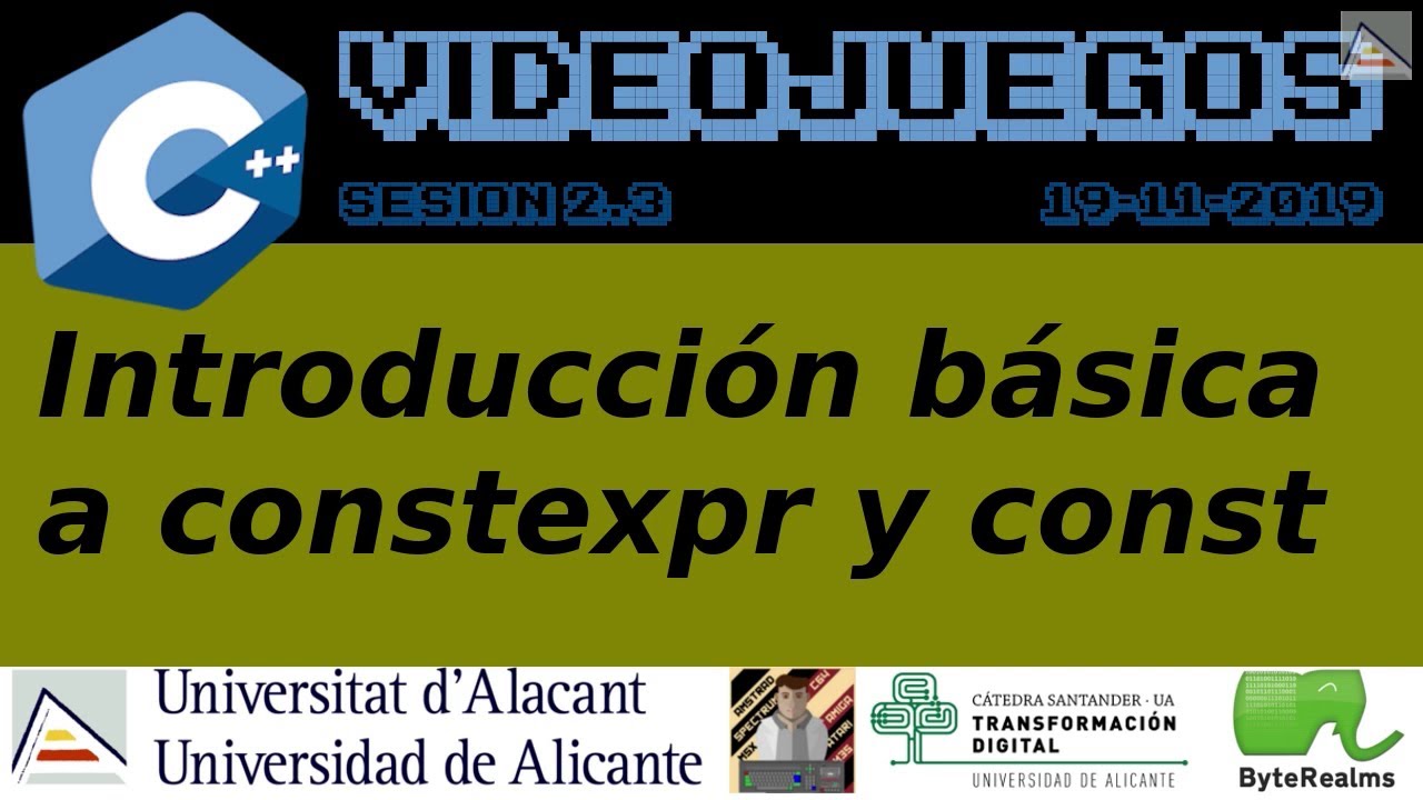 C Introducción Básica A Constexpr Y Const Youtube