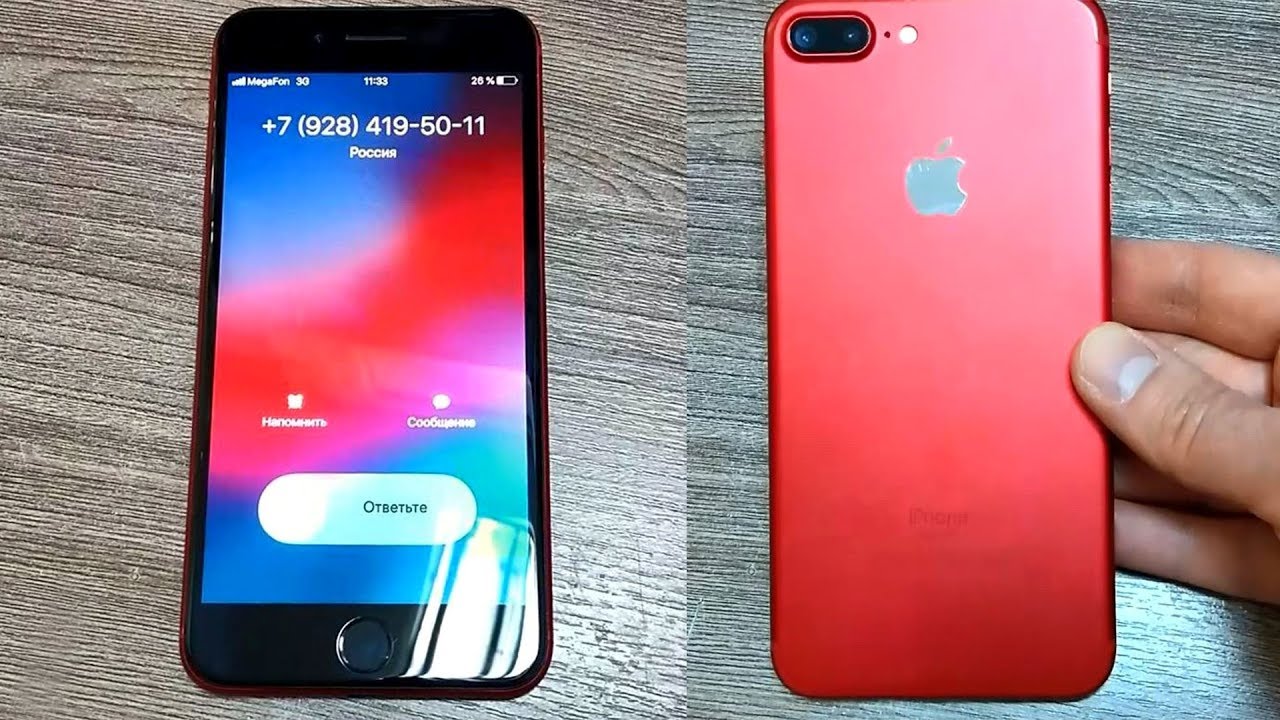 Apple iPhone 7 Plus (PRODUCT)RED Special Edition 256GB incoming call ...