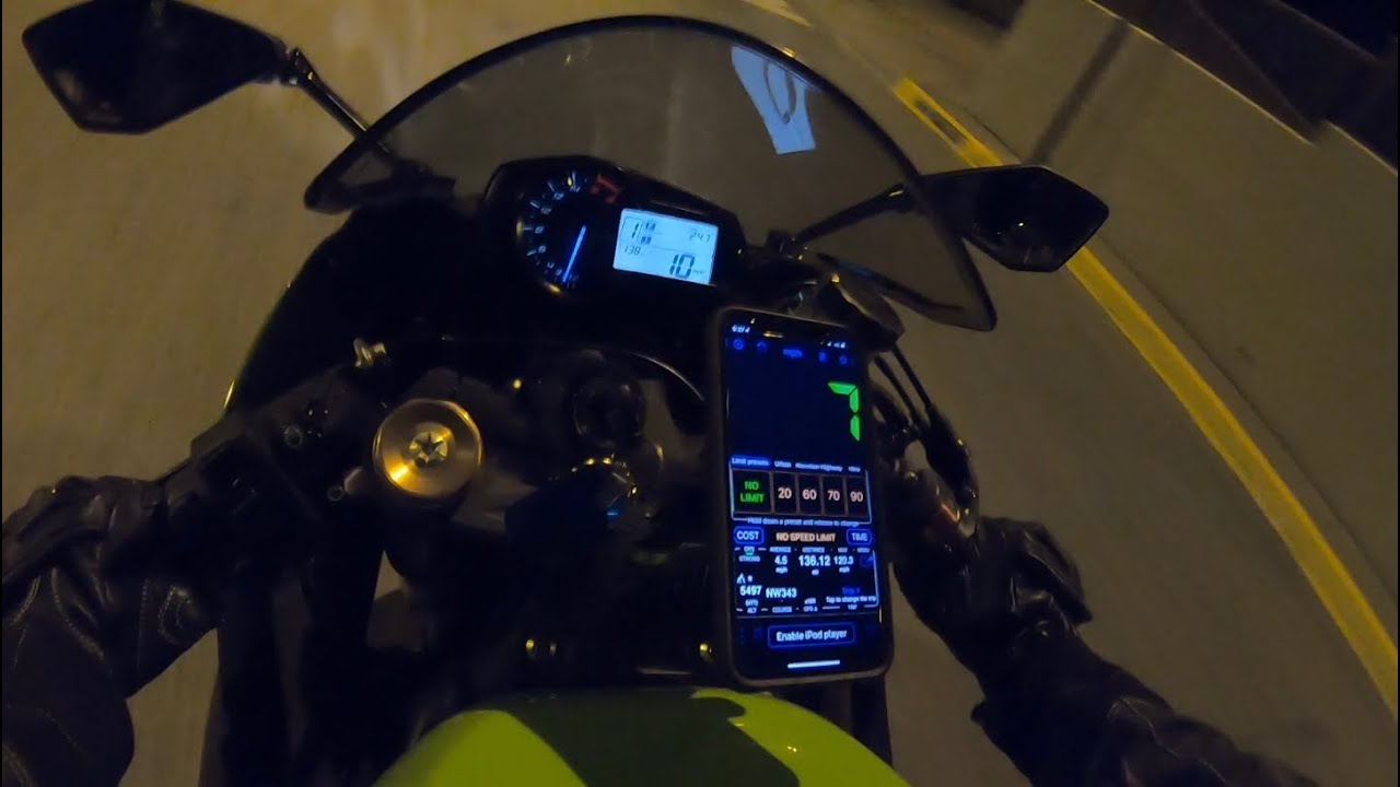 zx6r Speedometer Vs GPS - YouTube