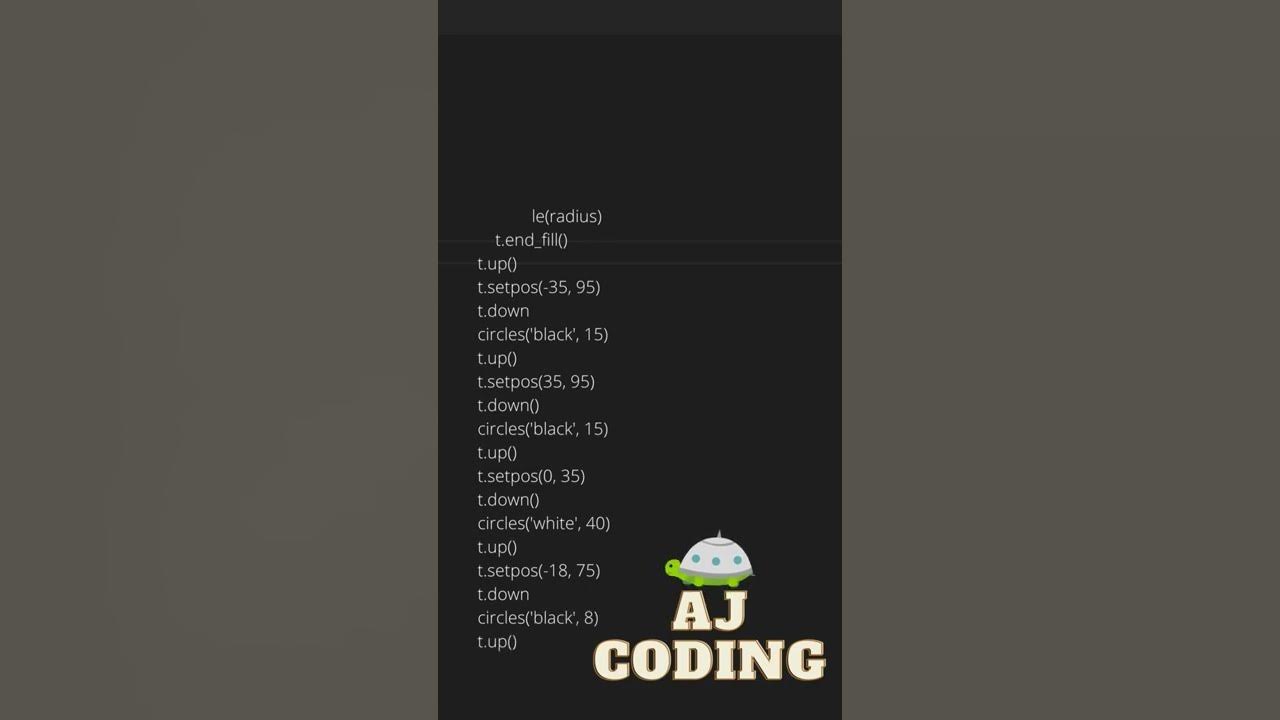 Draw Panda In Python Turtle With Code Turtle Programs Pythonturtle Awesome Python Turtle 