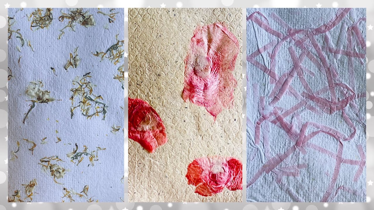 Adding Botanicals & Elements To Your Handmade Papers - YouTube