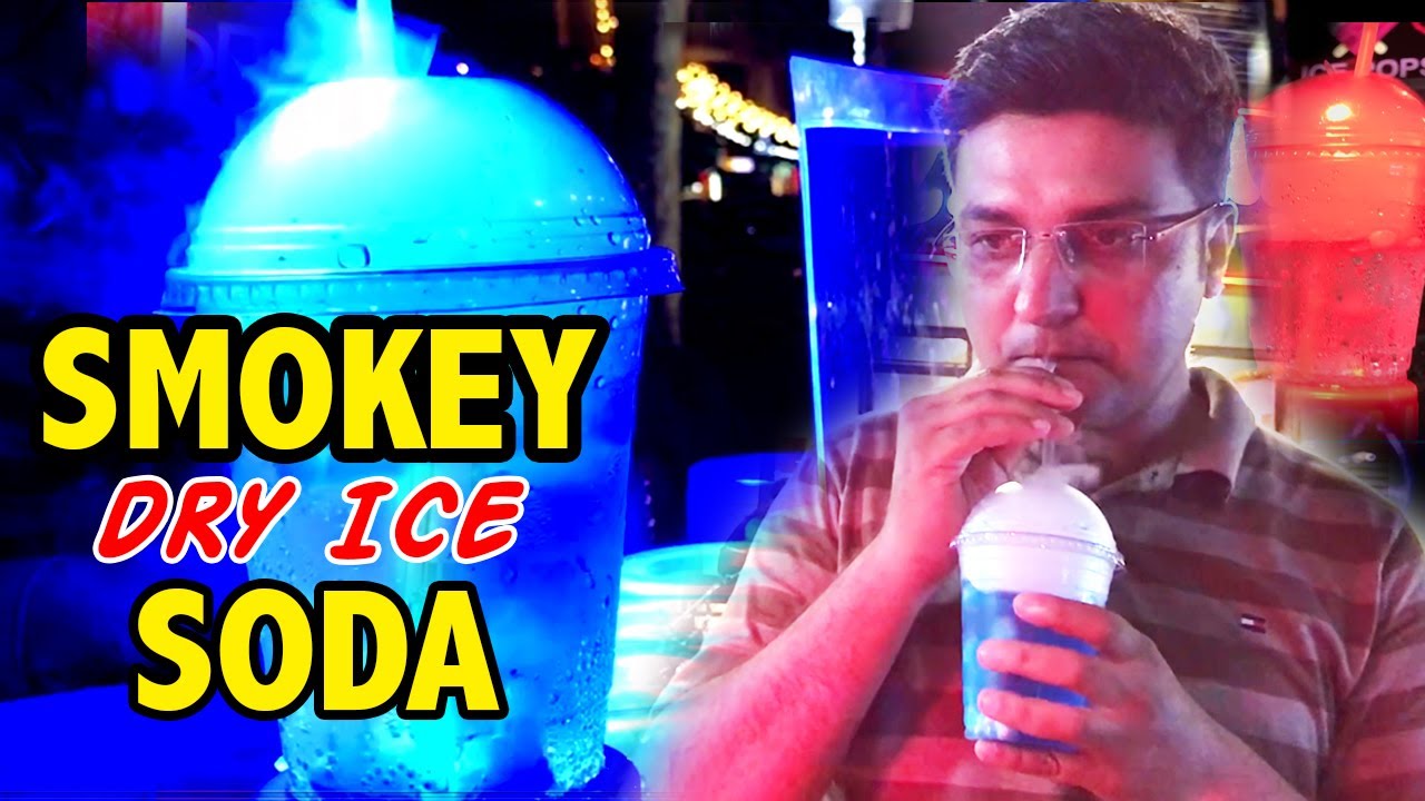 Amazing Refreshing Dry ice Smokey Soda | First time in North Nazimabad ...