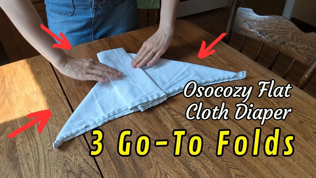 FAST REVIEW & FOLD DEMO | Osocozy Cloth Diaper Flats - YouTube
