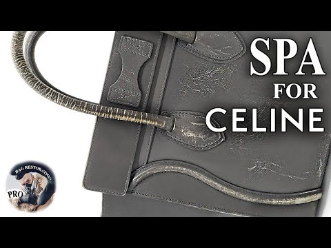 Transforming the color of a Celine leather bag Spa ASMR - YouTube