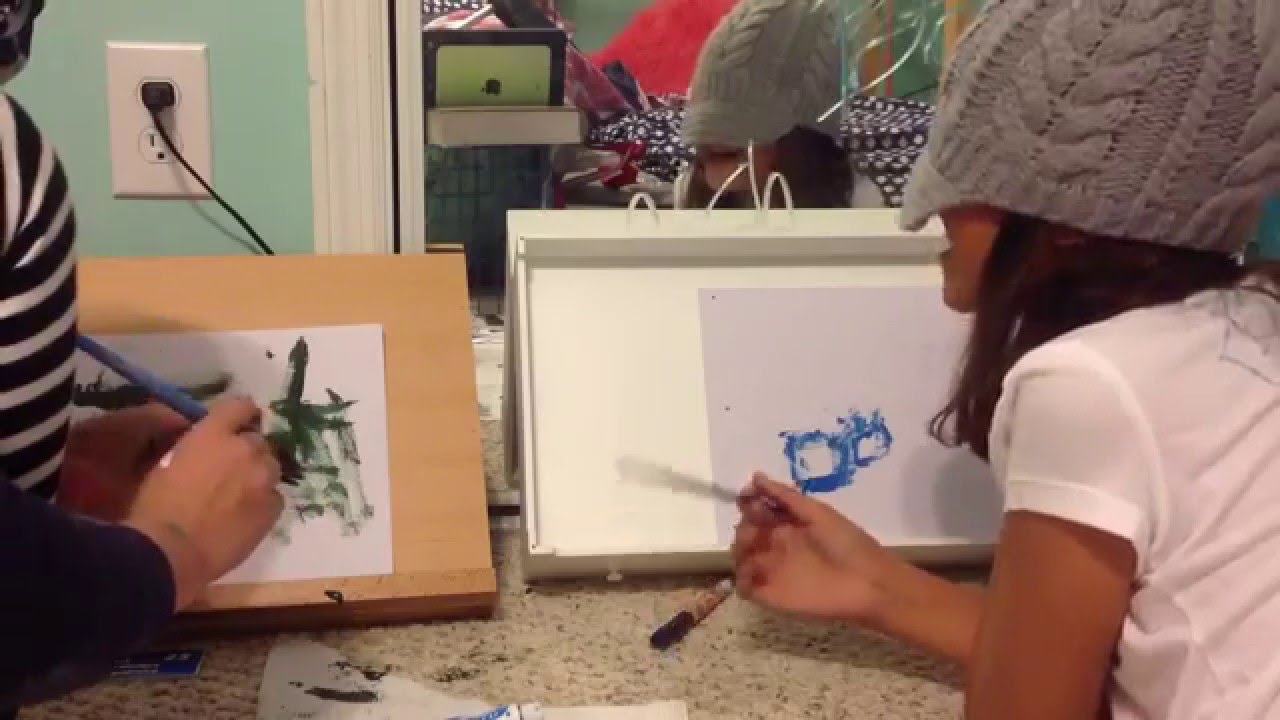 Blind fold art - YouTube