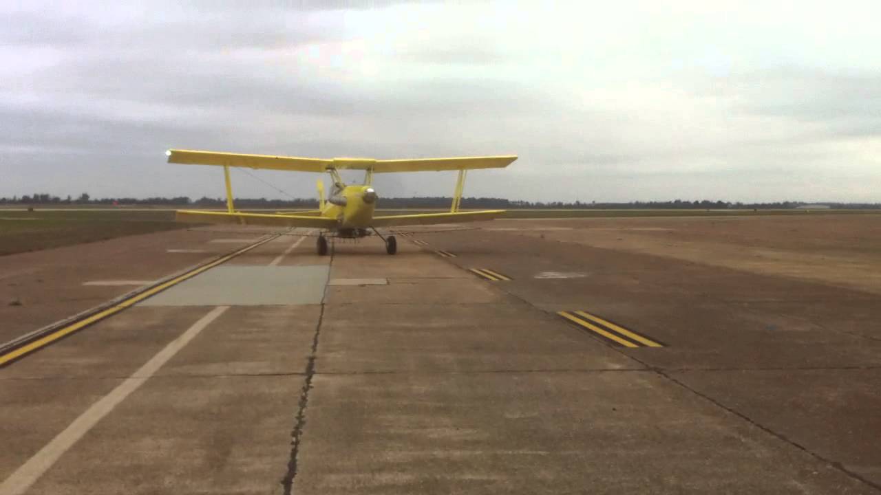 G164C AgCat taxiing back after Test Flight at Allied AgCat in WR - YouTube