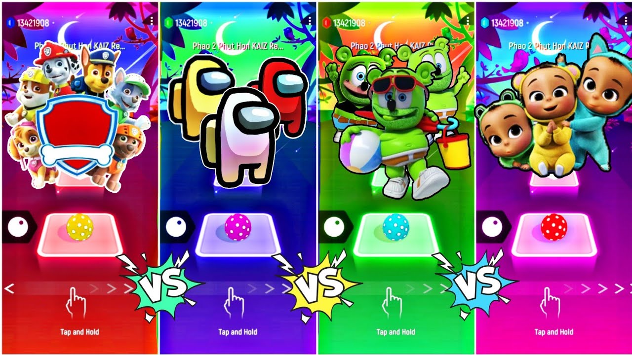 Different Teams Battles || Paw Patrol - Among Us - Gummy Bear - Boss ...