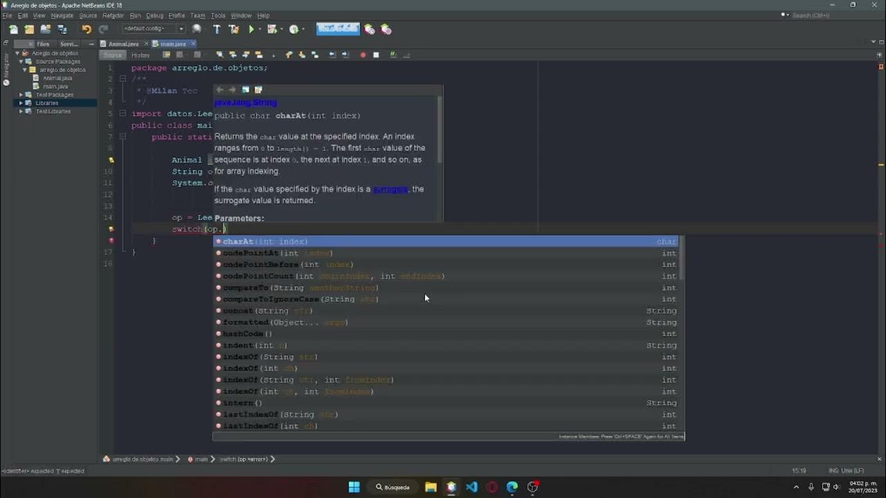 Arreglo de Objetos | Java - YouTube