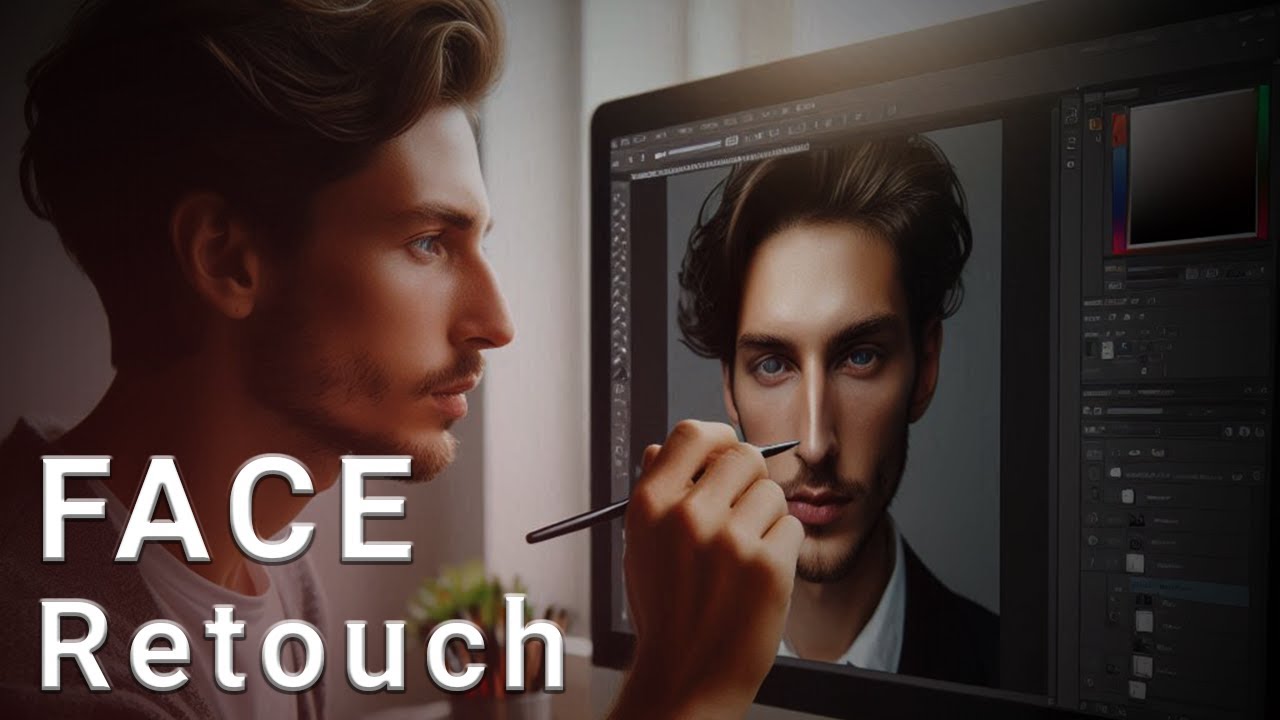 Face retouching in photoshop- Liquify tool- graphic design course - YouTube