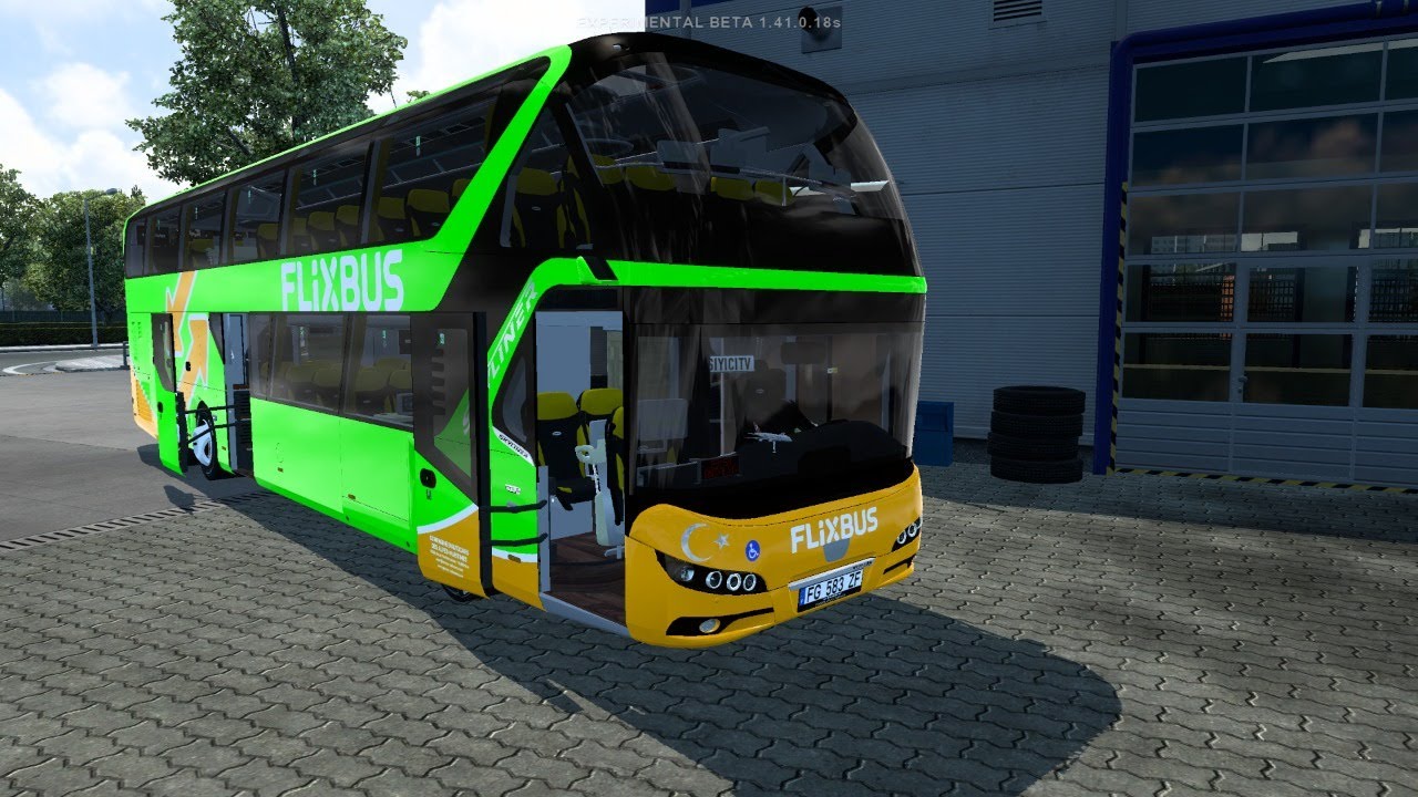 ETS 2 MULTiPLAYER NEOPLAN SKYLiNER FLiXBUS CANLI/LiVE - YouTube