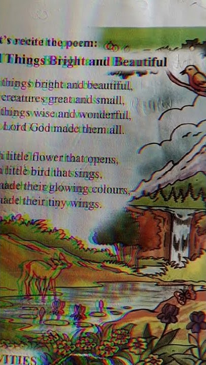 All things bright and Beautiful poem - YouTube