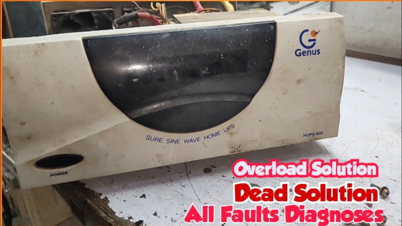 genus 800va inverter overload problem repairing all solutions - YouTube