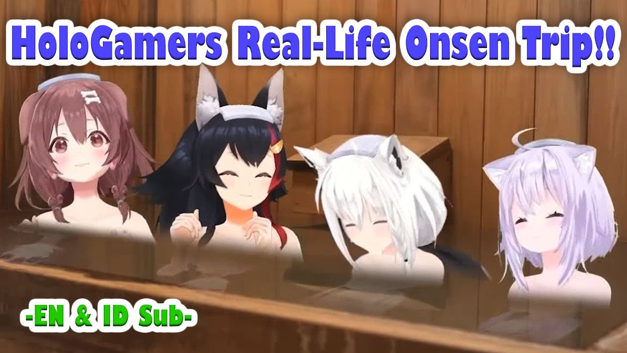 Fubuki Brings HoloGamers, Okayu, Korone, Mio, to an Onsen Trip in Real-LIfe for Her Anniv ...