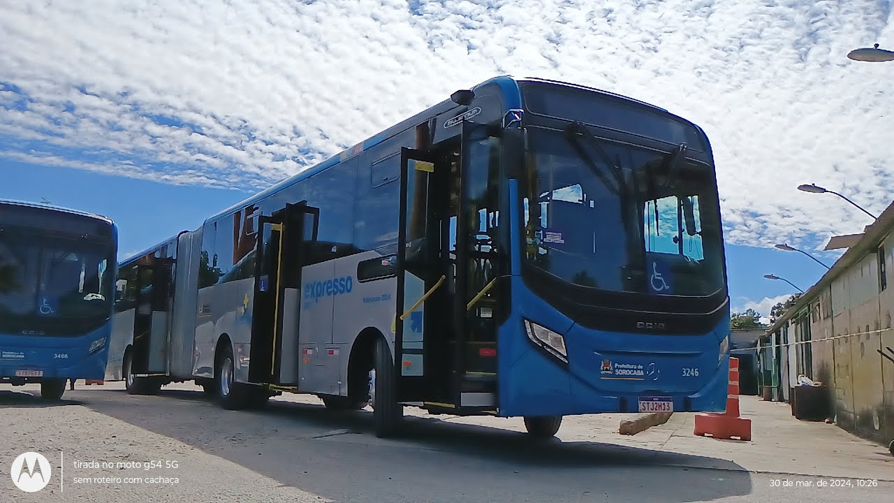 NOVO CAIO MILLENNIUM V - ARTICULADO - MERCEDES -BENZ O-500MA BLUETEC 6 : BRT SOROCABA 3246 - YouTube